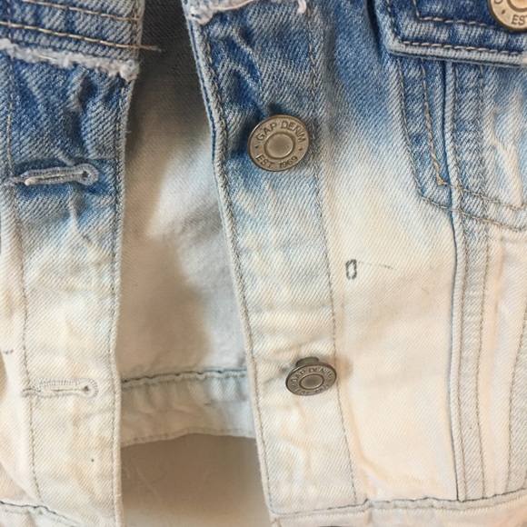 GAP | Jackets & Coats | Cute Bleach Washed Denim Vest From Gap | Poshmark